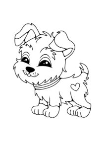 Cute Puppy Coloring Pages For Kids - Printable Doggy Fun