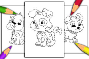 Cute Puppy Coloring Pages For Kids - Printable Doggy Fun