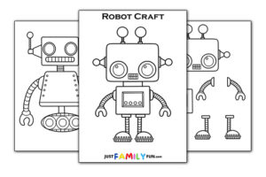 Free Printable Robot Craft Templates | Just Family Fun