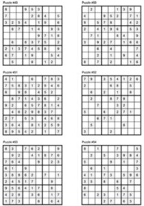 Free Printable Easy Sudoku Puzzles For Kids