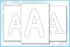 Printable 3D Alphabet Template