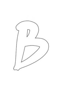 Bubble Letter B Template | Free Printable