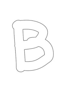 Bubble Letter B Template | Free Printable