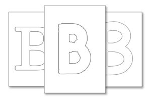 Bubble Letter B Template | Free Printable