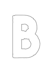 Bubble Letter B Template | Free Printable