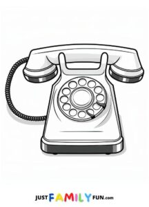 Printable Smartphone Coloring PDF | Just Family Fun