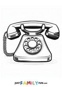 Printable Smartphone Coloring PDF | Just Family Fun