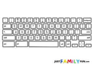 Printable Keyboard Practice Sheet | Just Family Fun