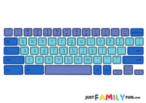 Printable Keyboard Practice Sheet | Just Family Fun