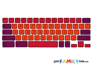 Printable Keyboard Practice Sheet | Just Family Fun