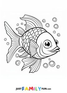 Rainbow Fish Coloring Sheets | Free Printables