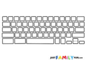 Printable Keyboard Practice Sheet | Just Family Fun