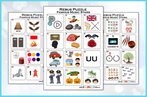 Rebus Puzzles With Answers | Just Family Fun