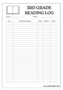 20 Free Reading Log Printable Templates