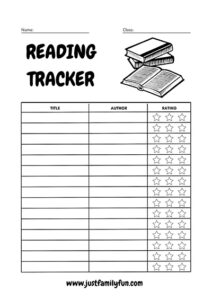 20 Free Reading Log Printable Templates