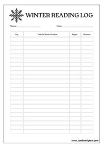 20 Free Reading Log Printable Templates