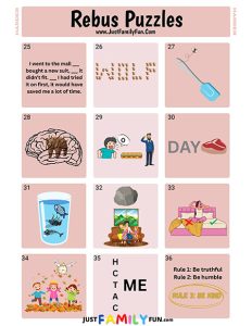 100+ Printable Rebus Puzzles With Answers (2025 PDF)