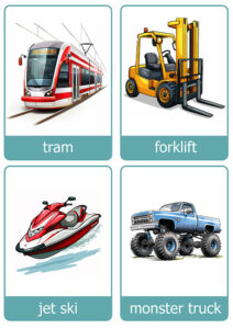 Kids’ Transportation Flashcards Set | Just Family Fun