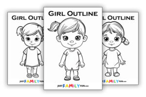 Girl Template Printables For Crafts | Just Family Fun
