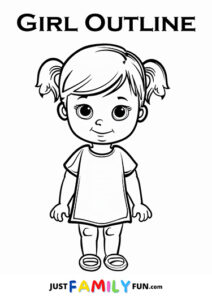 Girl Template Printables For Crafts | Just Family Fun