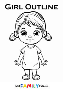 Girl Template Printables For Crafts | Just Family Fun