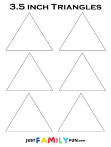 Download Triangle Templates PDF | Free Printable