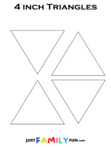 Download Triangle Templates PDF | Free Printable