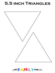 Download Triangle Templates PDF | Free Printable