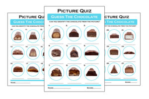 Guess The Chocolate Bar Quiz Printable | Just Family Fun