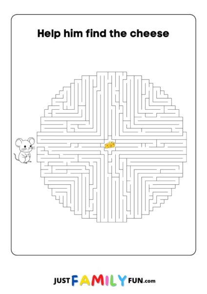 Maze Puzzles For Kids Printable | Just Family Fun