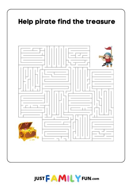 Maze Puzzles For Kids Printable | Just Family Fun