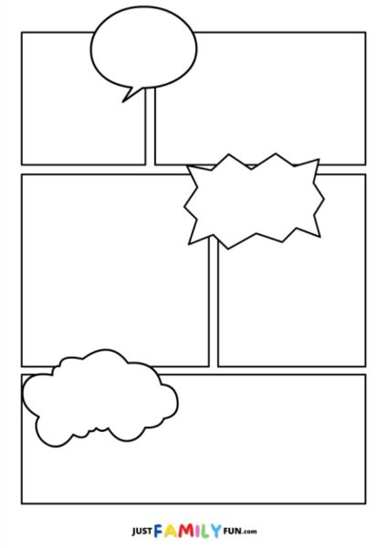 50 Free Comic Book Template Pages