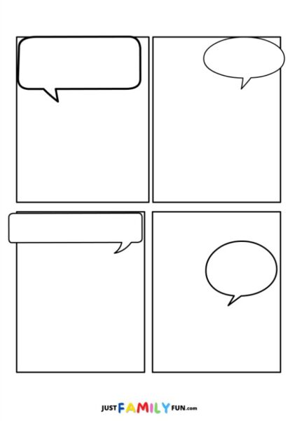 50 Free Comic Book Template Pages