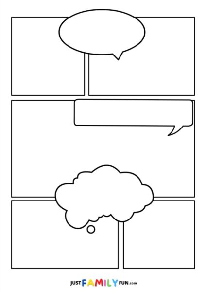 50 Free Comic Book Template Pages