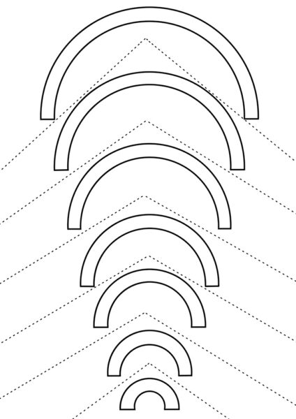 Rainbow Template Printable Free | Just Family Fun