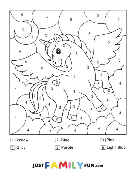 Download Color By Numbers Printables | Free PDF