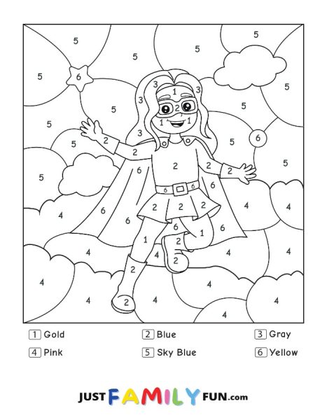Download Color By Numbers Printables | Free PDF