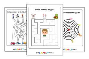 Maze Puzzles For Kids Printable | Just Family Fun