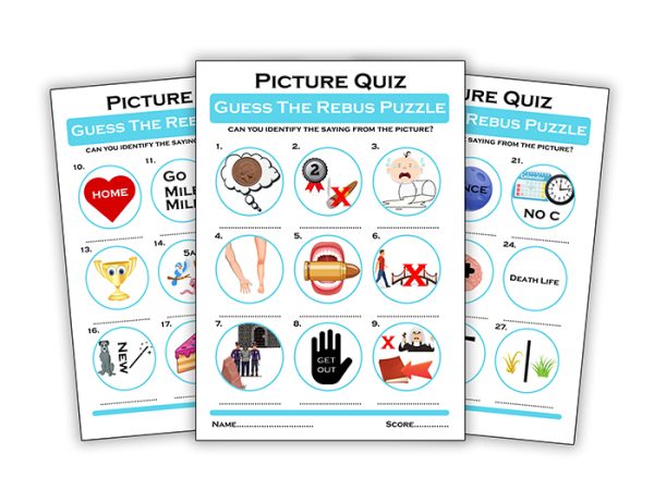 Picture Quizzes Printable Free | Just Family Fun