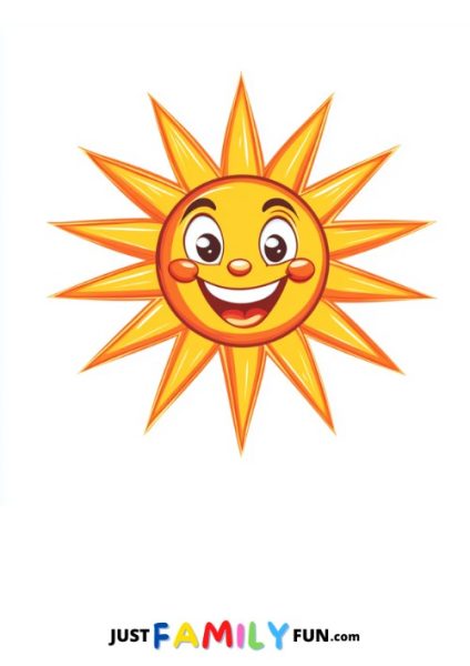 Free Download Printable Sun Templates | Just Family Fun