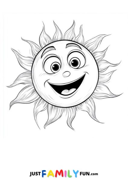 Free Download Printable Sun Templates | Just Family Fun