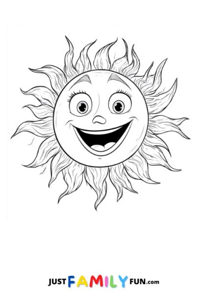 Free Download Printable Sun Templates | Just Family Fun