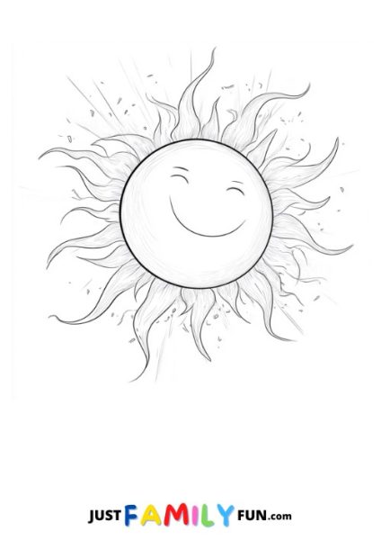 Free Download Printable Sun Templates | Just Family Fun