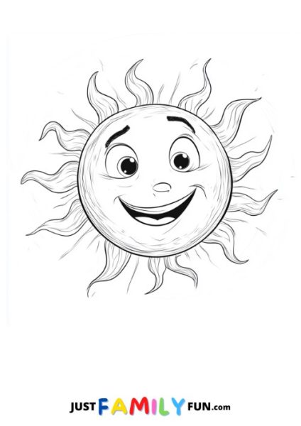 Free Download Printable Sun Templates | Just Family Fun