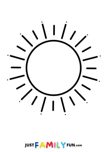 Free Download Printable Sun Templates | Just Family Fun
