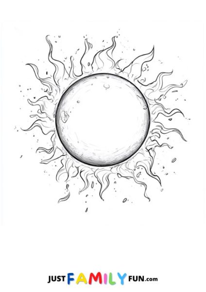Free Download Printable Sun Templates | Just Family Fun