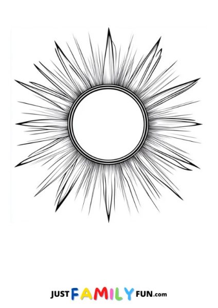 Free Download Printable Sun Templates | Just Family Fun
