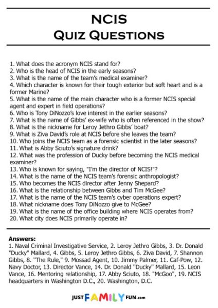 140 Printable Quizzes With Answers