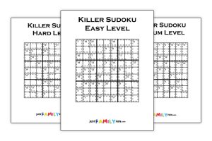 Killer Sudoku Puzzles | Free Printable | Just Family Fun