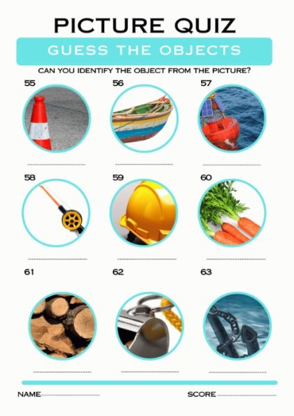 162 Guess The Object Picture Quizzes